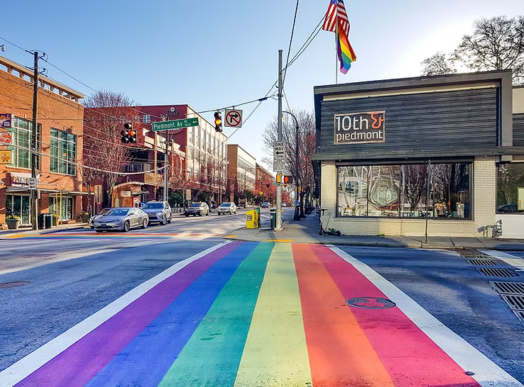 Why Atlanta’s Iconic Rainbow Crosswalk Won’t Be Removed Despite Federal ...
